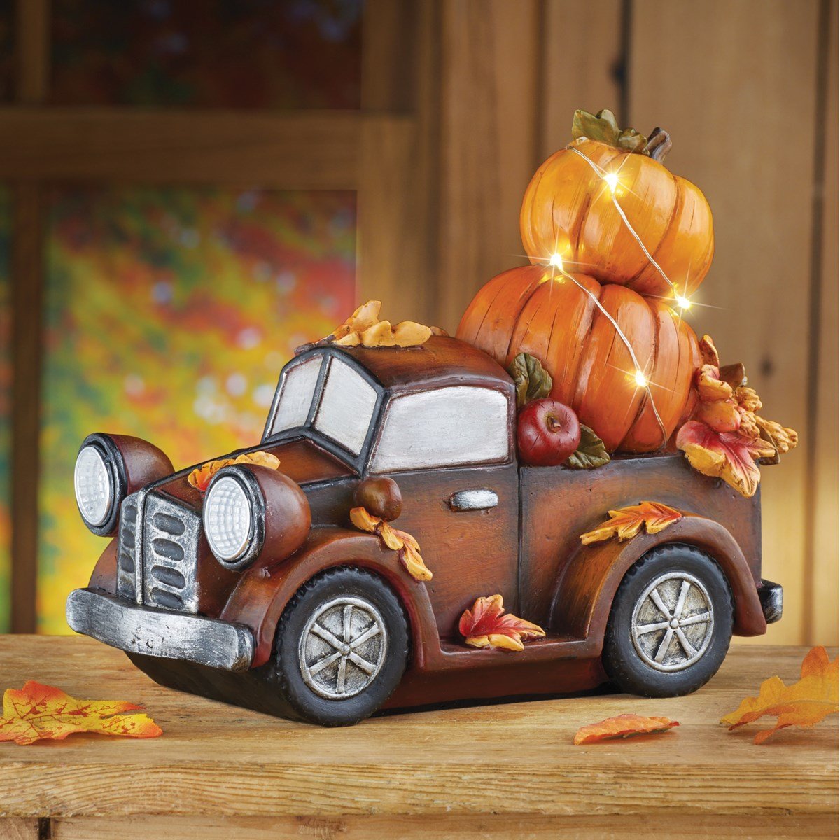 Lighted Pumpkin Truck | Collections Etc.