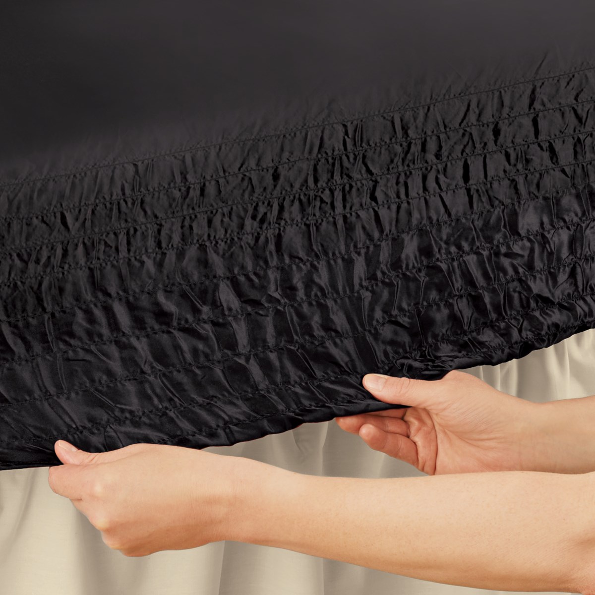 Bed Tite Satin Sheets Set, 4 Pc | Collections Etc. Bed Tite Satin Sheets Set, 4 Pc | Collections Etc.