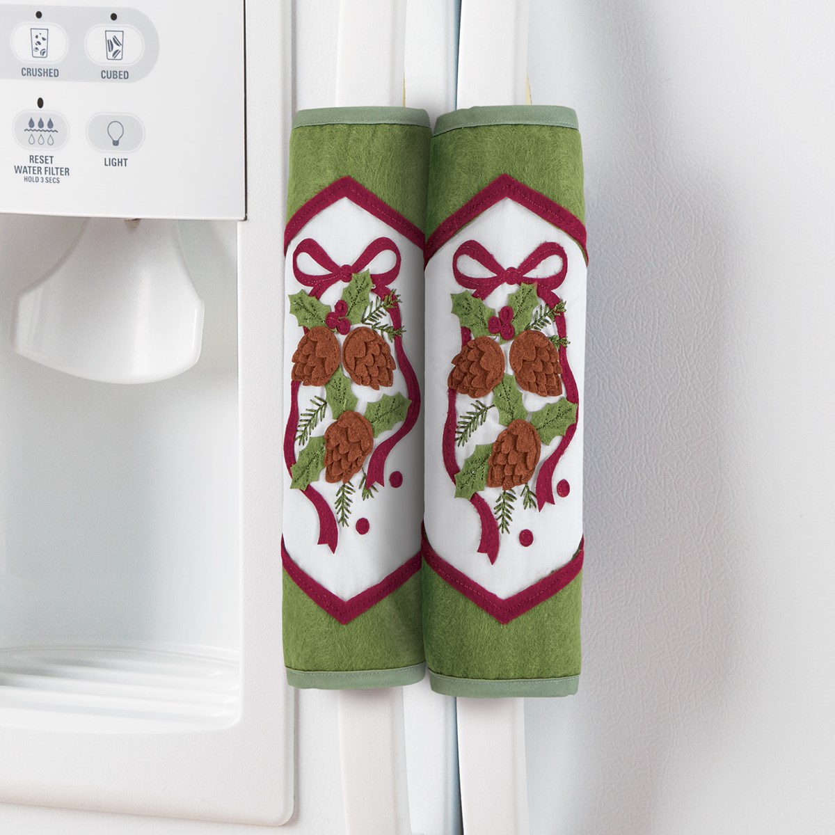 Holiday Pine Kitchen Appliance Handle Cover Set | Collections Etc.