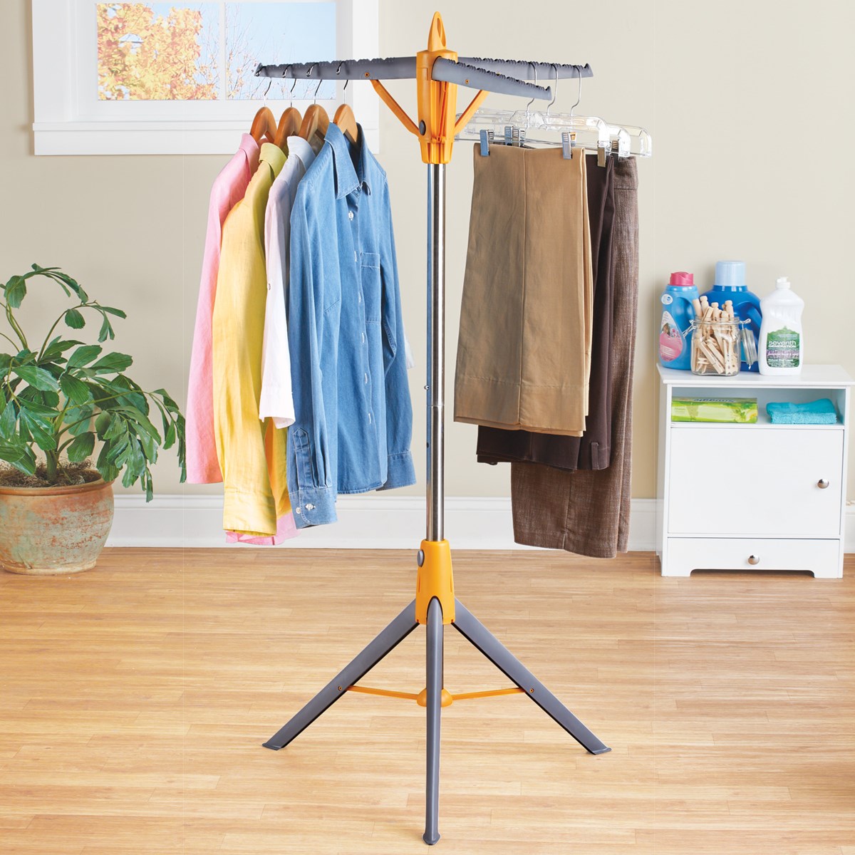 Hang-N-Store 30 Hanger Capacity Foldable Rack | Collections Etc.