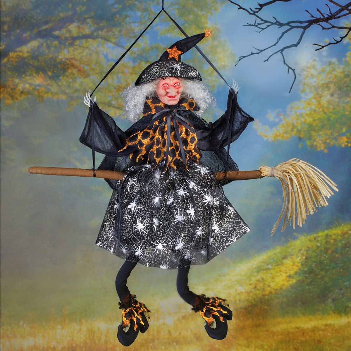 Animated Halloween Witch Hanging Decoration | Collections Etc.