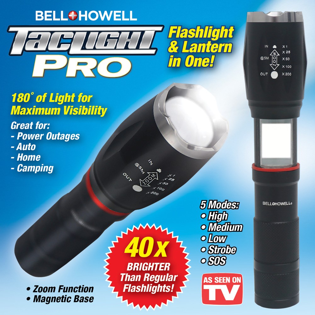 TacLight Elite Flashlight by Bell + Howell | Collections Etc.