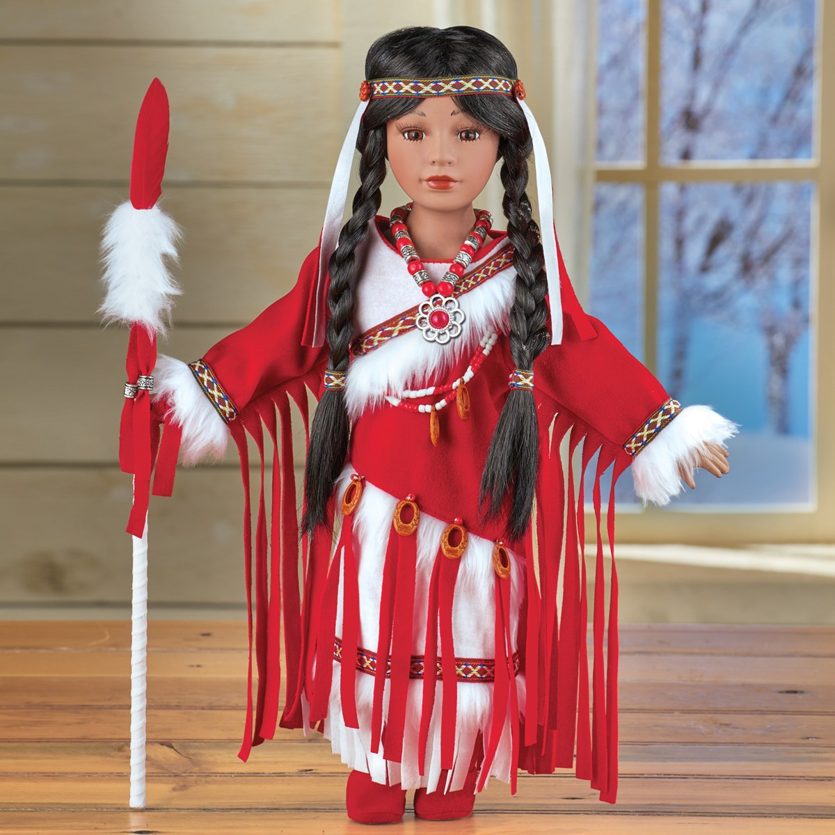 Meoquanee Native American Porcelain Doll | Collections Etc.