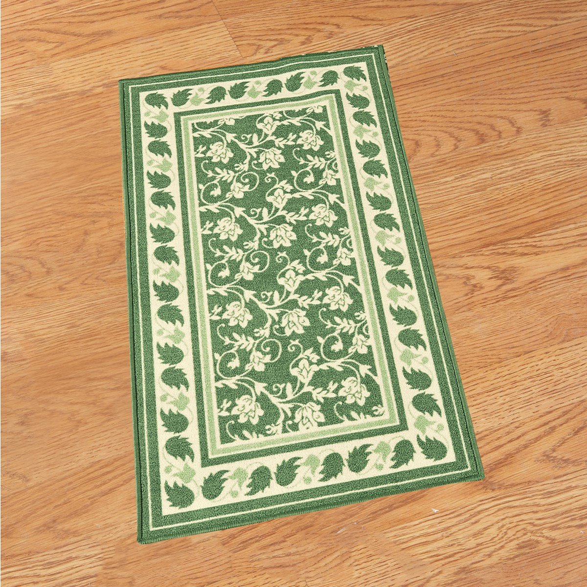 Floral Elegant Scroll Accent Rug | Collections Etc.
