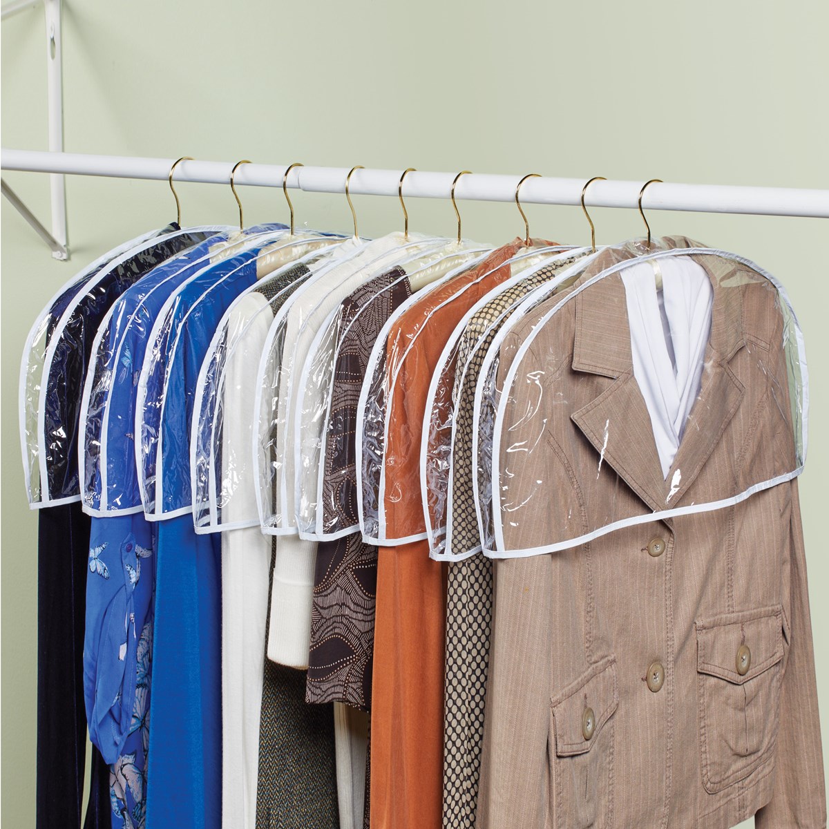 Garment Shoulder Covers for Hangers - Set of 9 | Collections Etc.