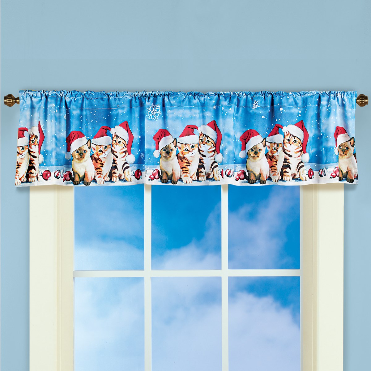 Christmas Cats Valance | Collections Etc.