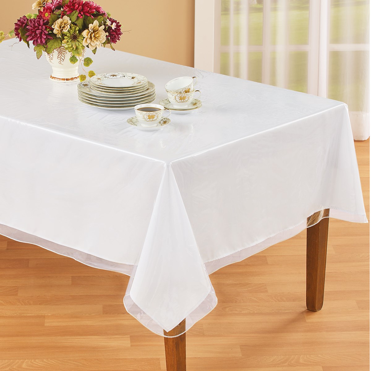 Clear Rectangular Table Cover | Collections Etc.