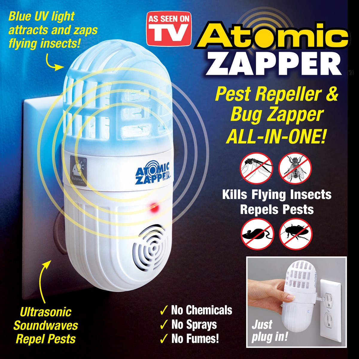 Automatic Zapper Pest Repellent and Zapper | Collections Etc.