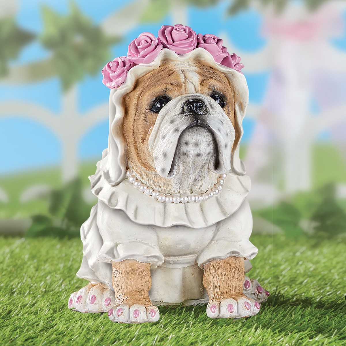 Dress-Up Wedding Bulldogs Figurine | Collections Etc.