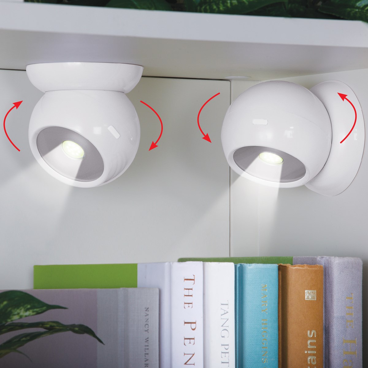 Attachable Rotating Spot Lights - Set of 2 | Collections Etc.