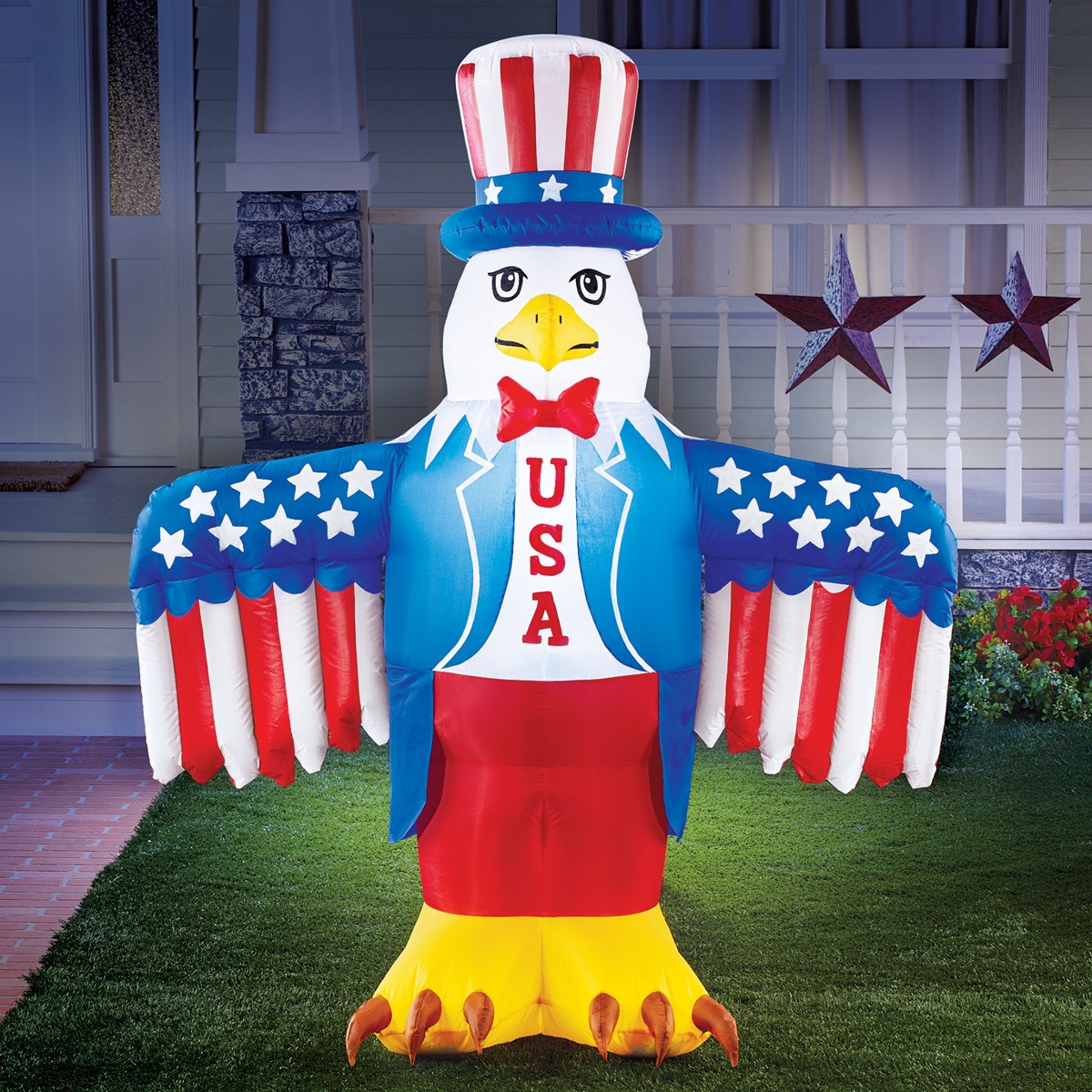 American Bald Eagle Inflatable Yard Decoration | Collections Etc.