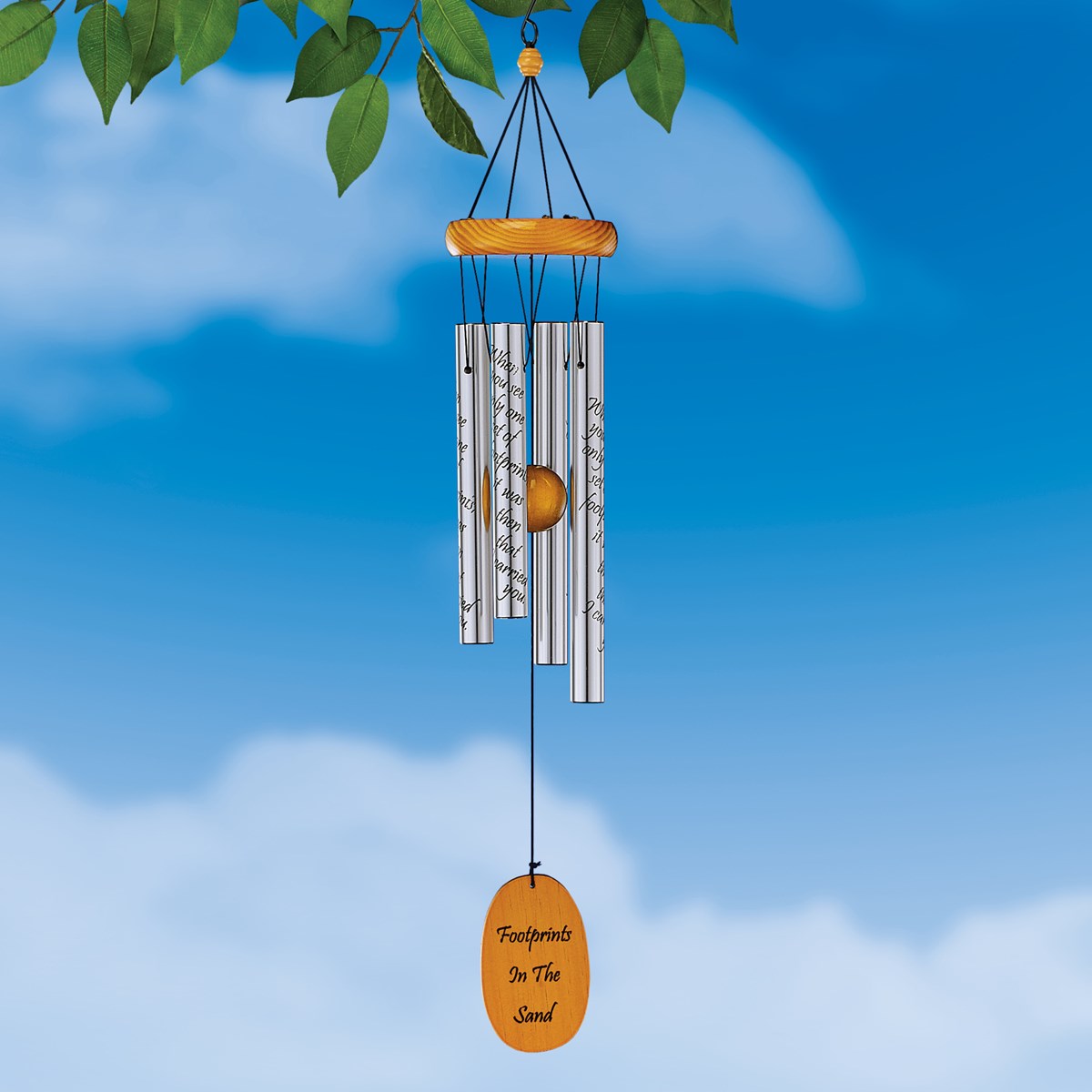 Footprints in the Sand Sentimental Wind Chime | Collections Etc.