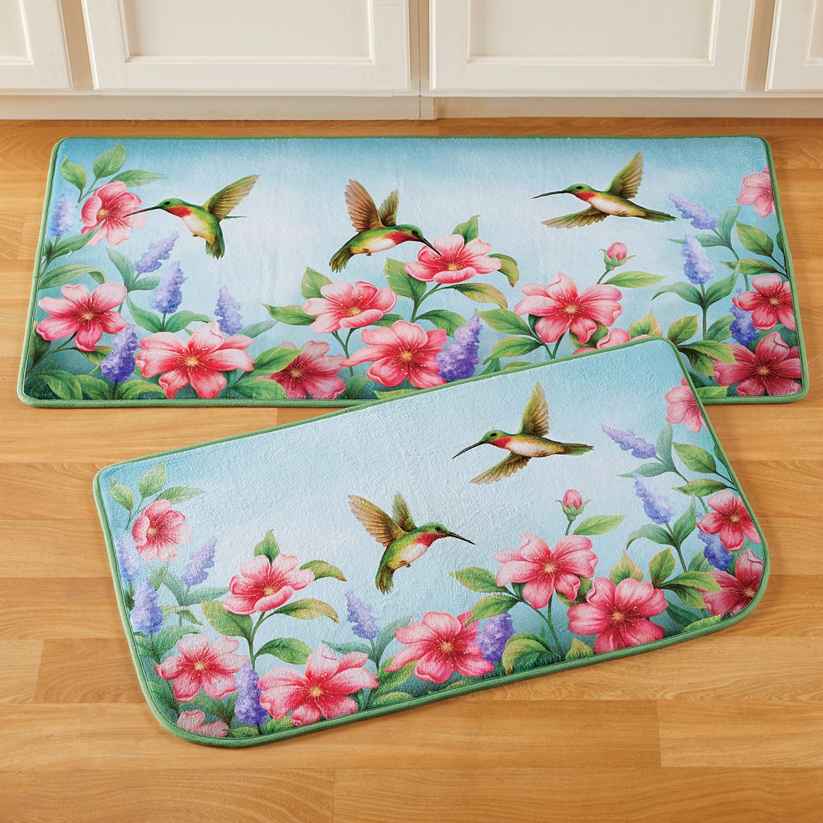 Hummingbird and Garden Rug - Set of 2 | Collections Etc.