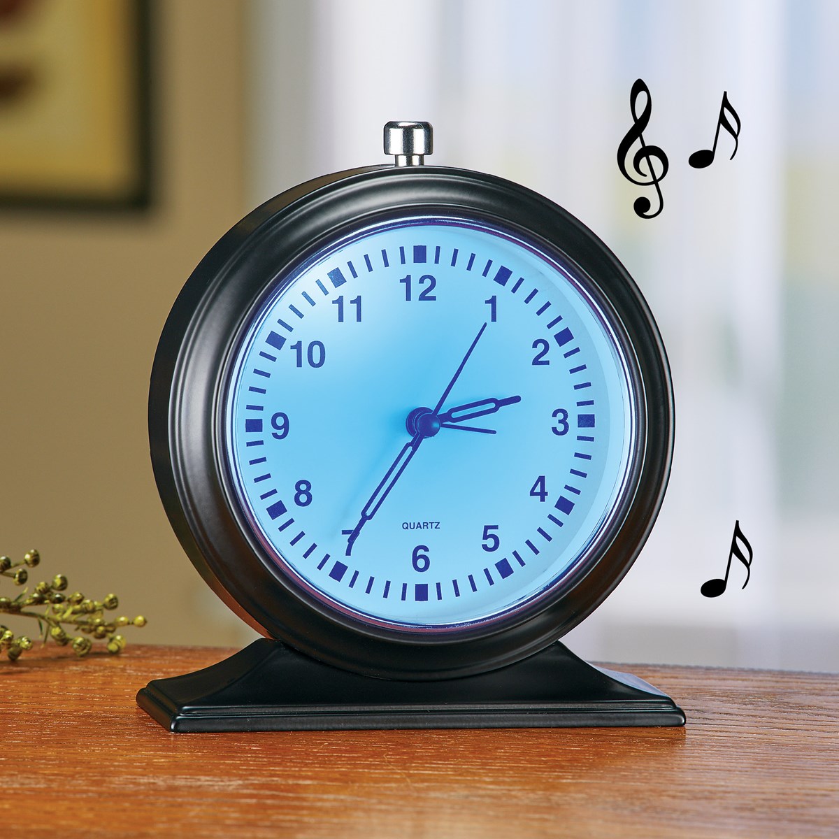 Classic Mantel Easy-To-Read Alarm Clock | Collections Etc.