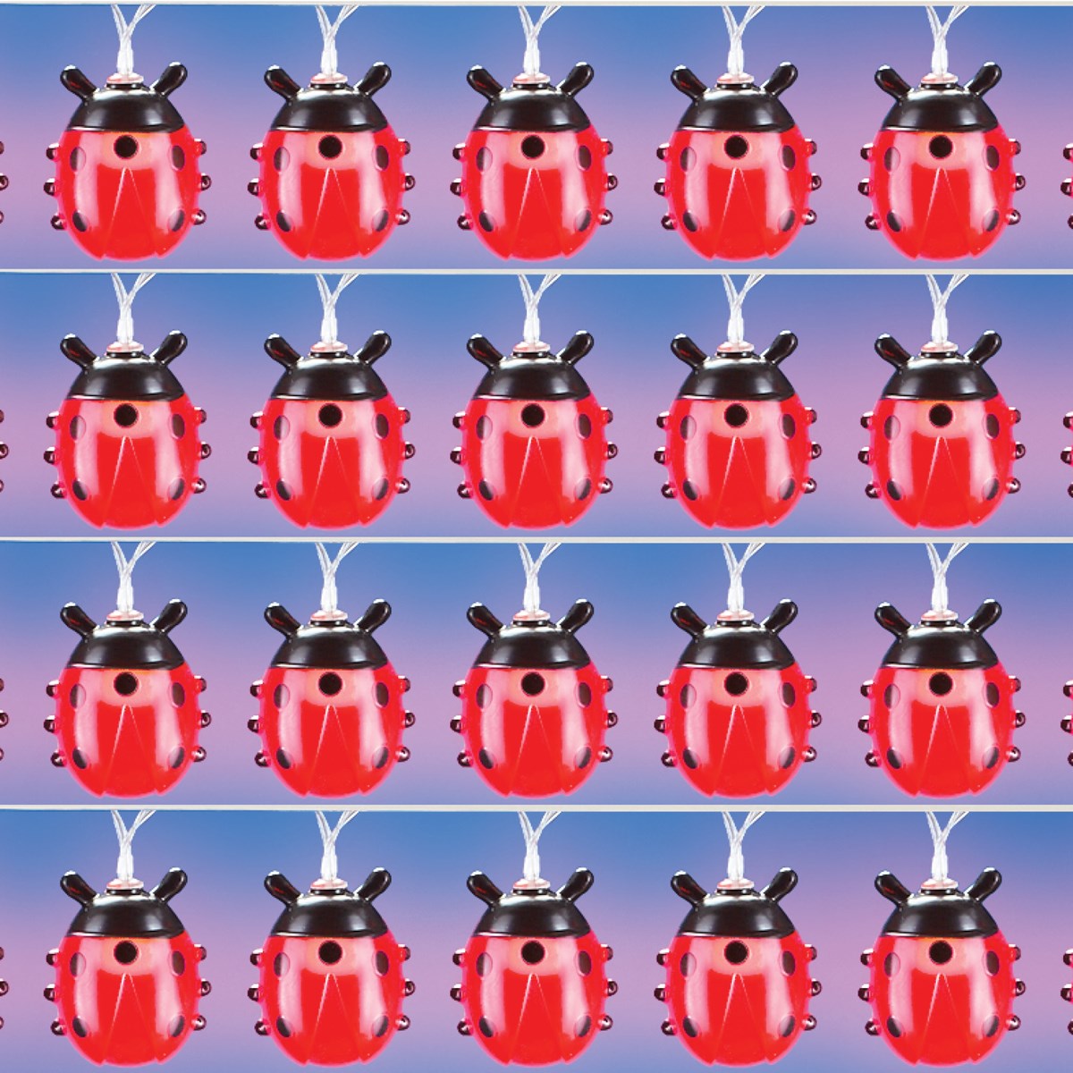 Red Lady Bug LED String Lights | Collections Etc.