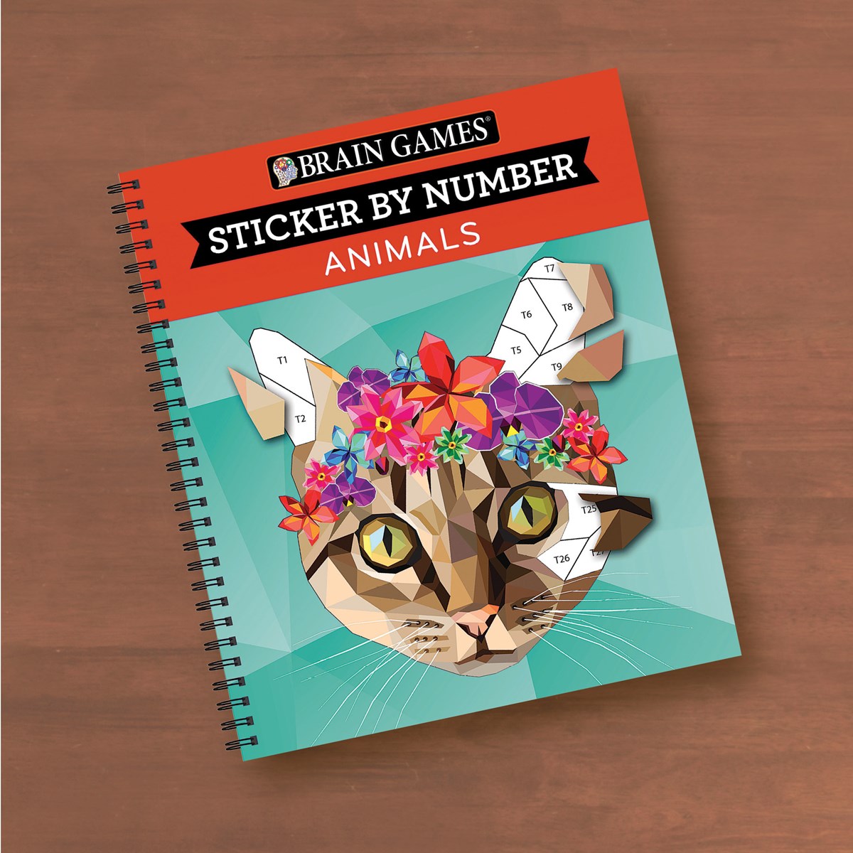 Brain Games Sticker By Number Animals Edition | Collections Etc.