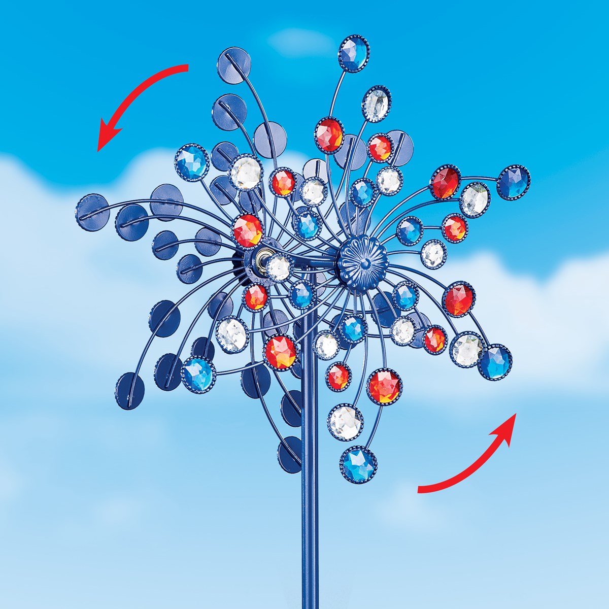 Double Americana Sparkling Spinner Stake | Collections Etc.