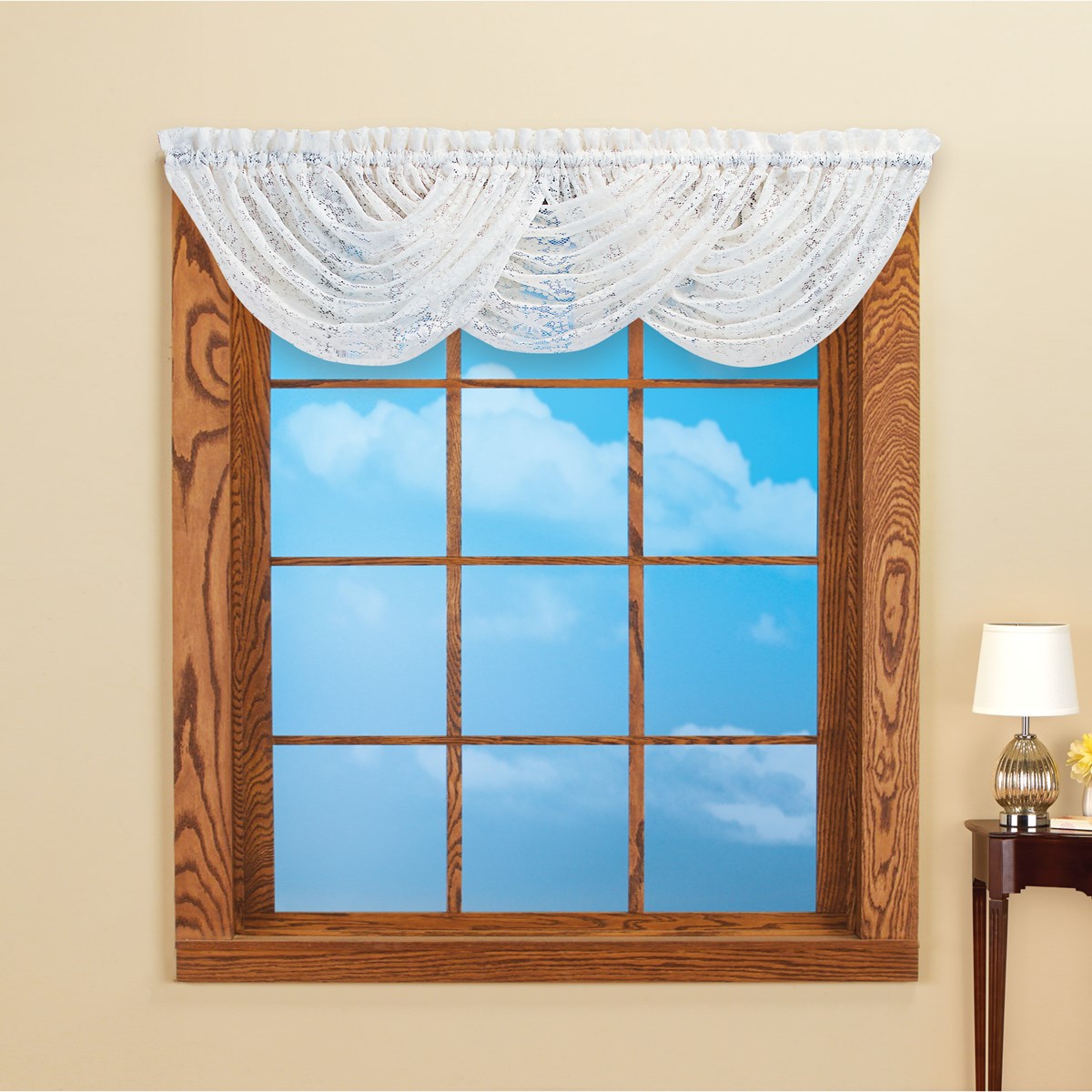 Rochelle Elegant Lace Window Drapes | Collections Etc.