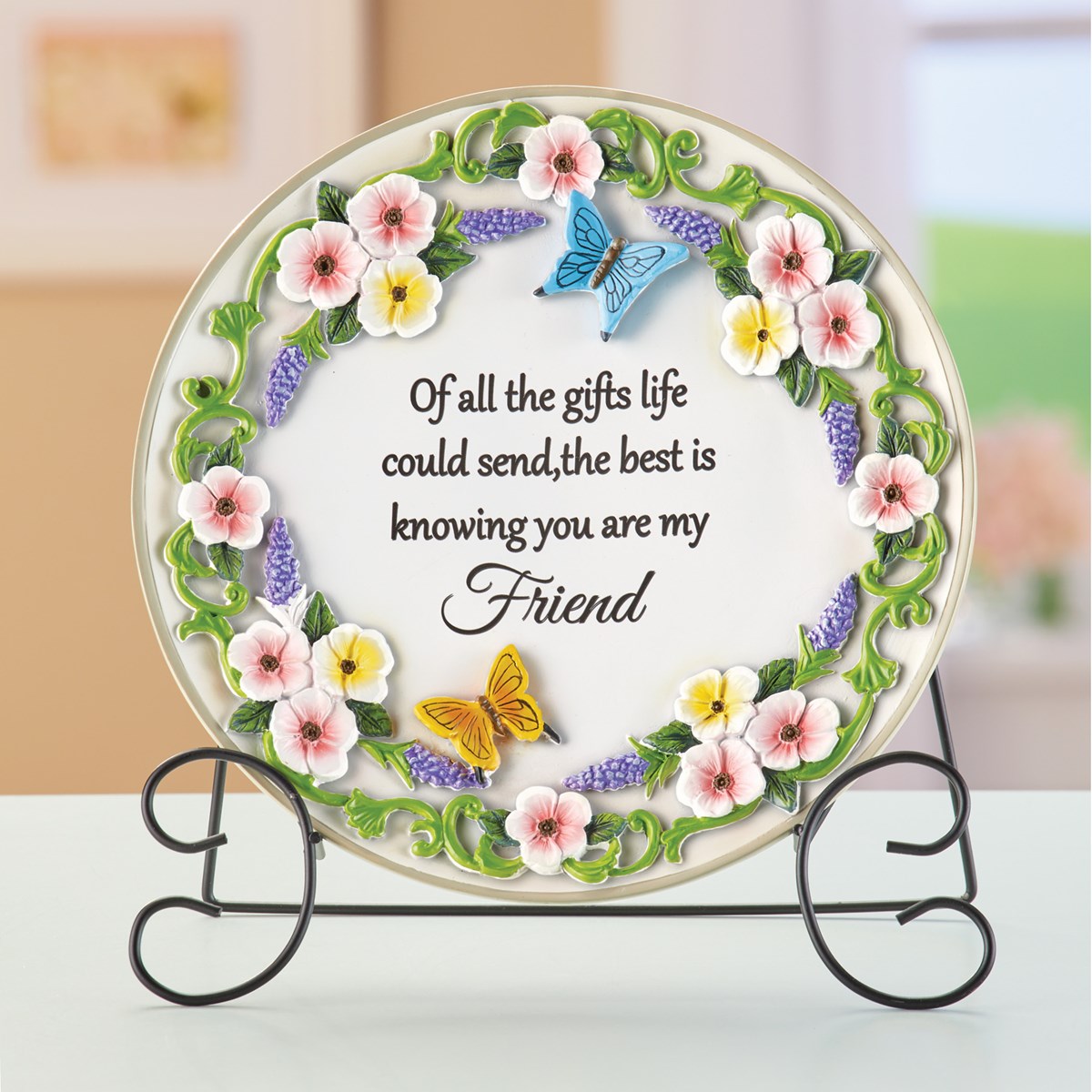 Sentimental Friend Saying Decorative Plate | Collections Etc.