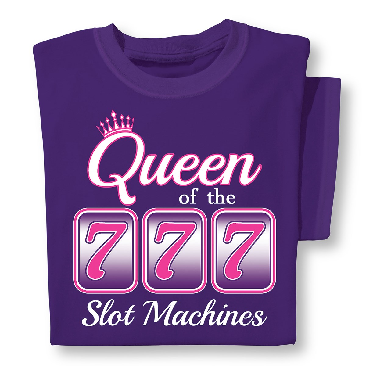 Lucky Queen of Slot Machines Tee | Collections Etc.