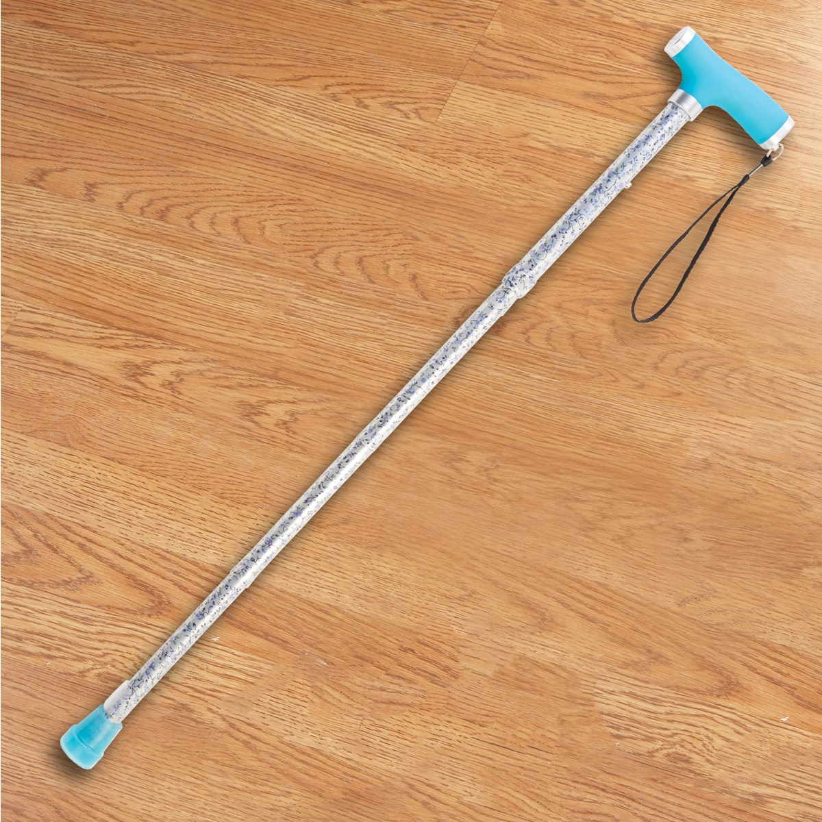 Light Blue Glow in the Dark Folding Cane | Collections Etc.