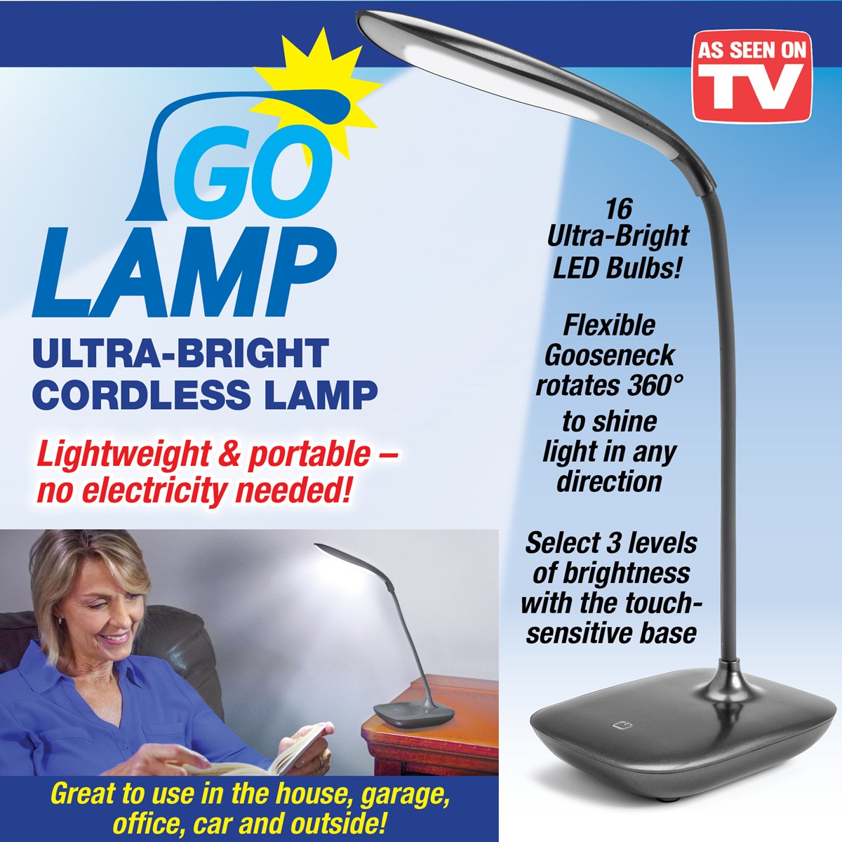Go Lamp Cordless Tabletop Light | Collections Etc.