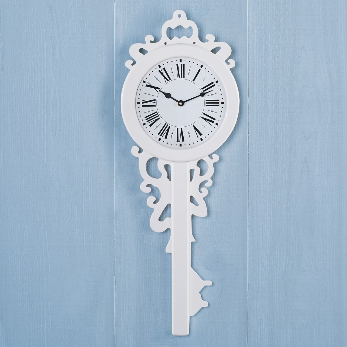 Stylish Vintage Key Shaped Wall Clock | Collections Etc.