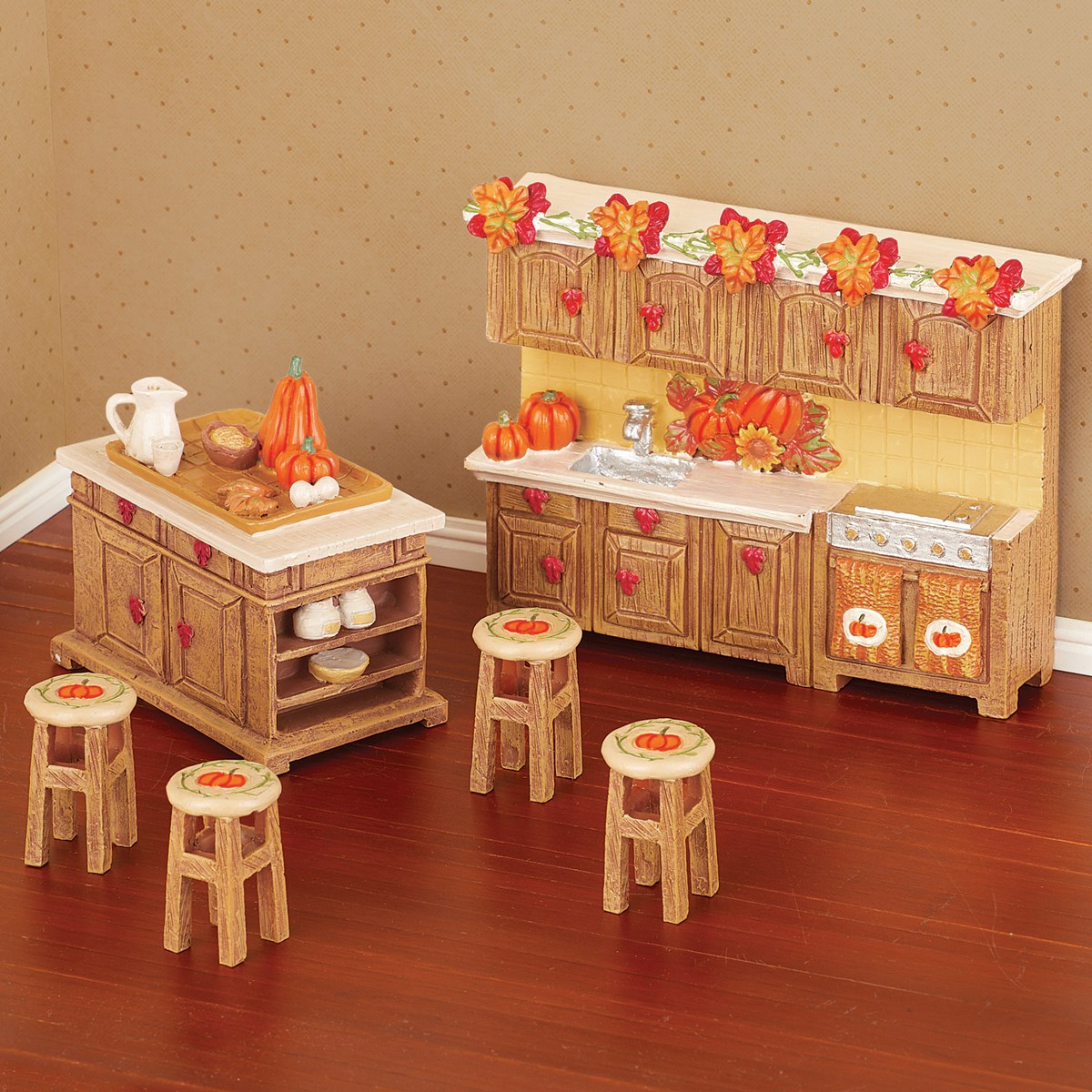 Autumn Harvest Miniature Kitchen - Set of 6 | Collections Etc.