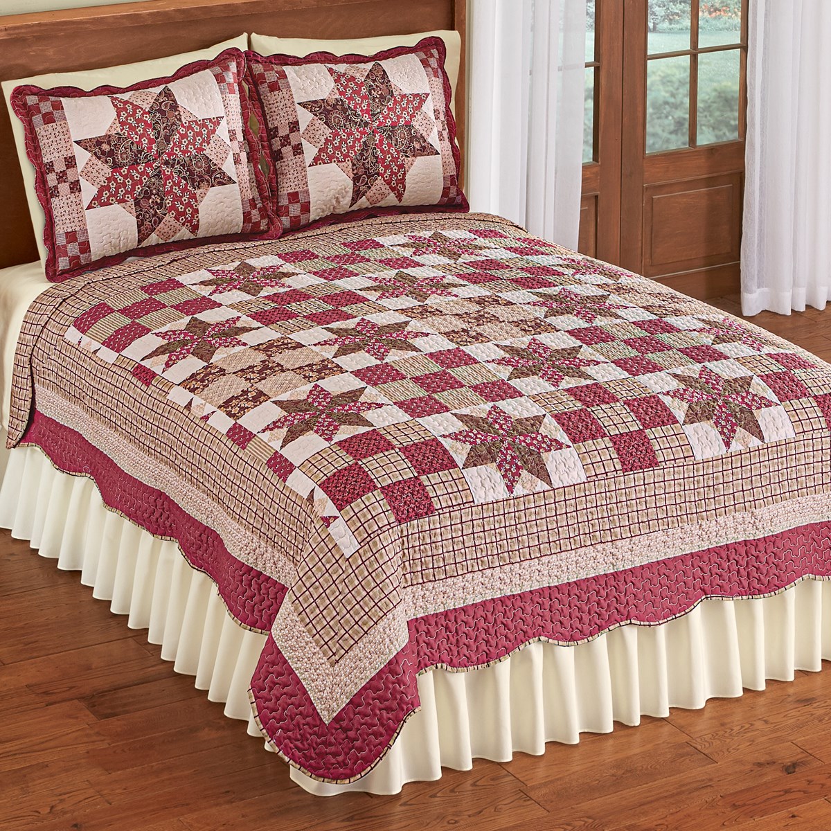 Beautiful Country Star Patchwork Quilt | Collections Etc.