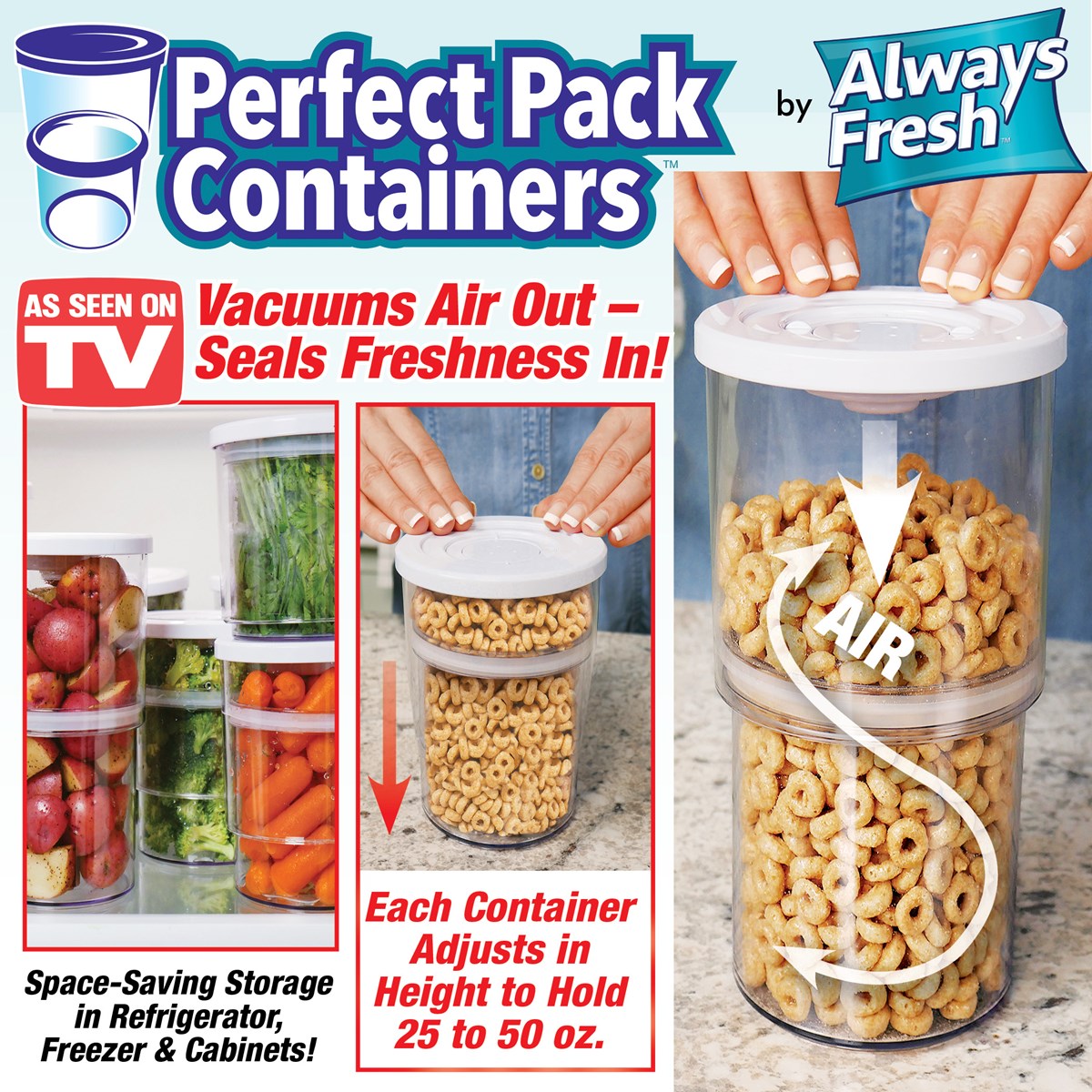 Perfect Pack Containers - Set of 4 | Collections Etc.