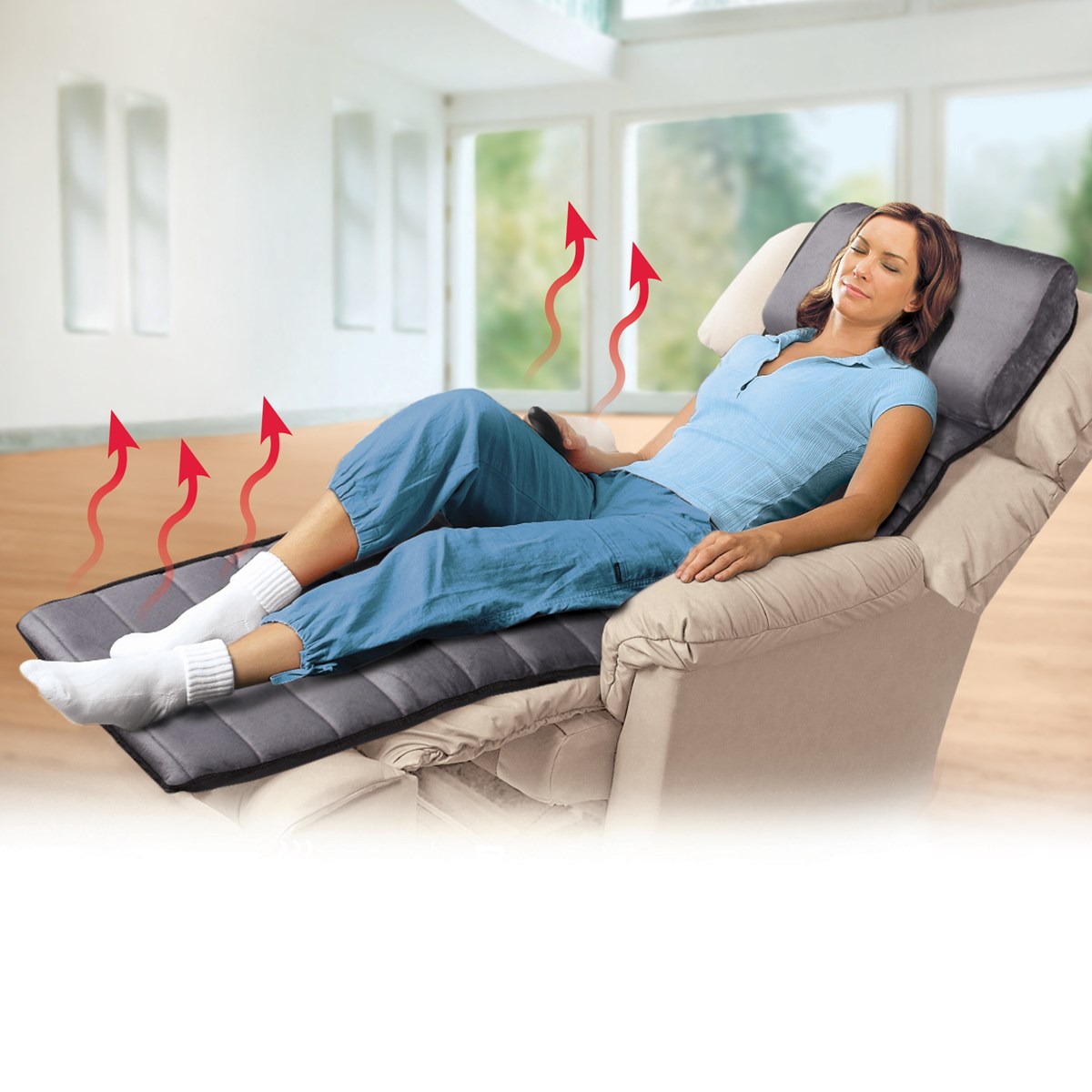 Full-Body Shiatsu Massage Mat with Heat | Collections Etc.