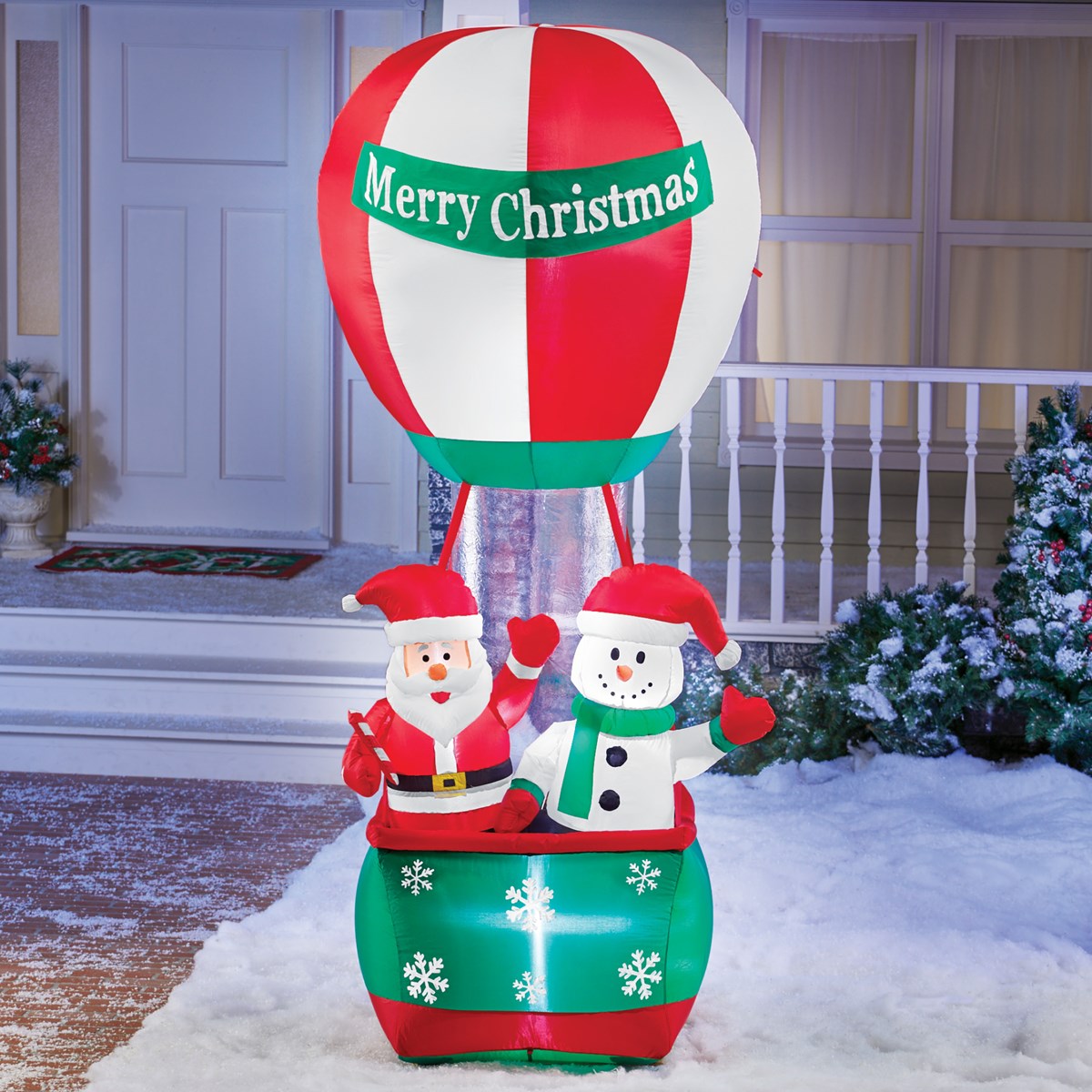 7-ft Holiday Balloon Yard Inflatable Decoration | Collections Etc.
