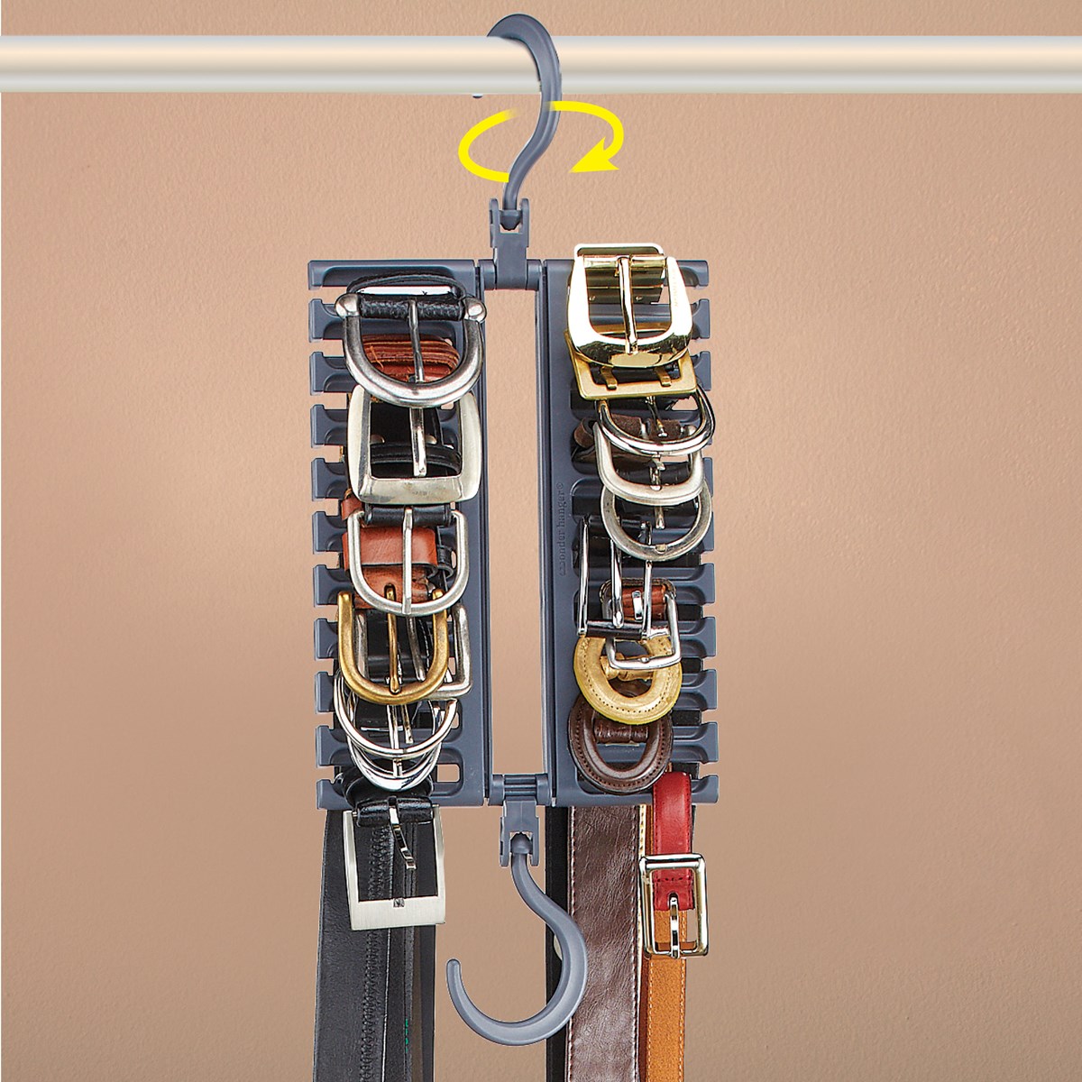Wonder Hanger Max Belt Hanger - Holds 20 Belts | Collections Etc.
