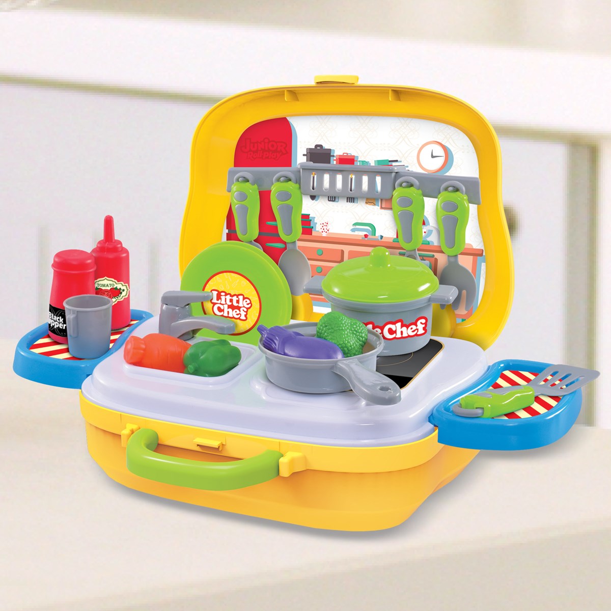 Jr Roll-Play Little Chef Kitchen Play Set | Collections Etc.