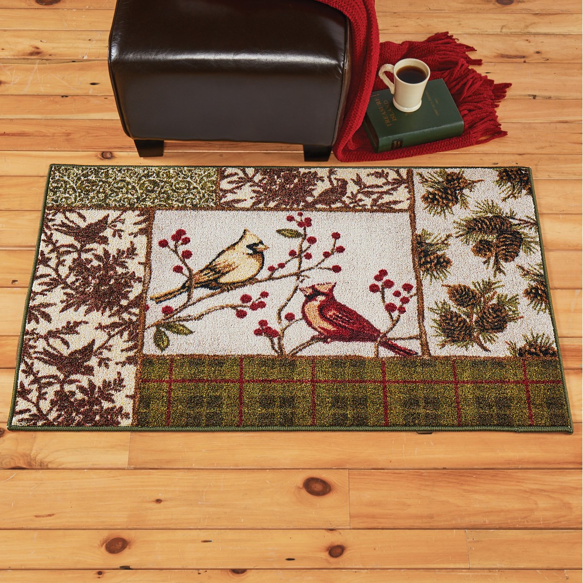 Nature Melodies Cardinal Seasonal Accent Rug | Collections Etc.