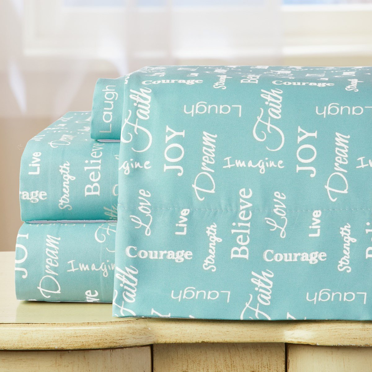 Printed Inspirational Words Sheet Set | Collections Etc.