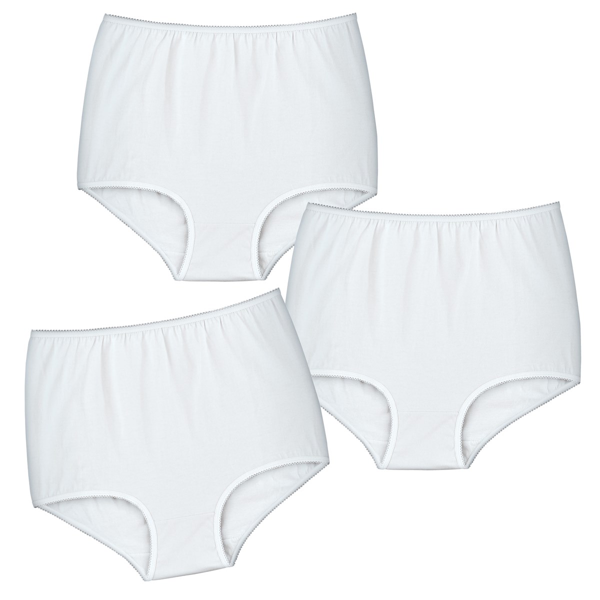 All-Day Comfort Full Coverage Cotton Briefs 3-Pack | Collections Etc.