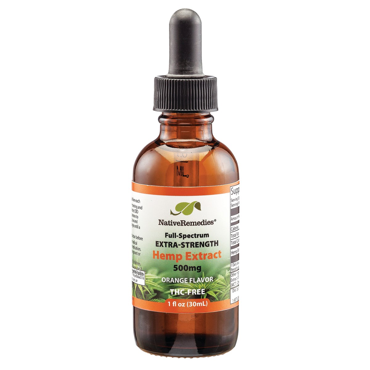 Native Remedies Full Spectrum Extra-Strength Natural Hemp Extract 500mg ...