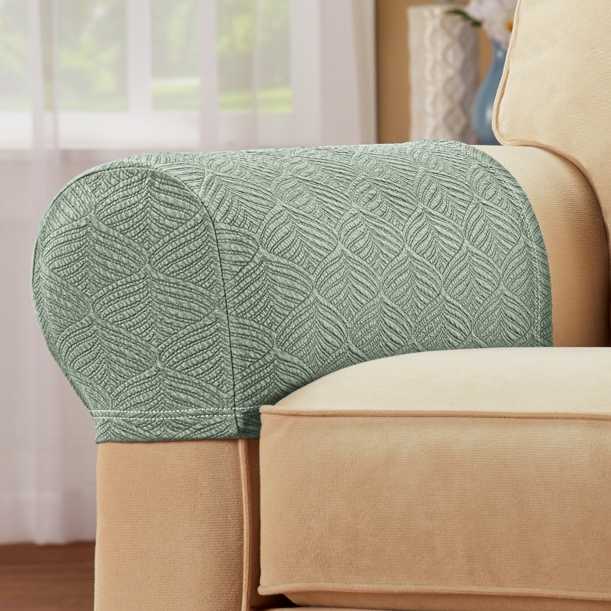 Camden Stretch Armrest Covers - Set of 2 | Collections Etc.