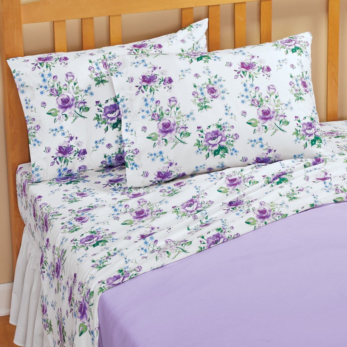 American Beauty Rose Floral Sheet Set | Collections Etc.
