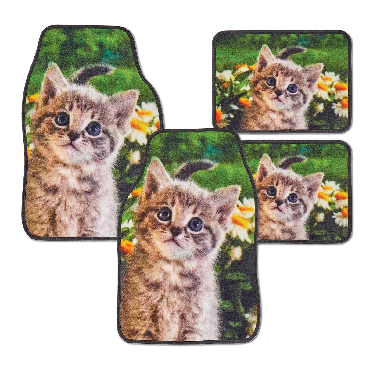 Kitten Car Mats 4 Pc Set | Collections Etc.