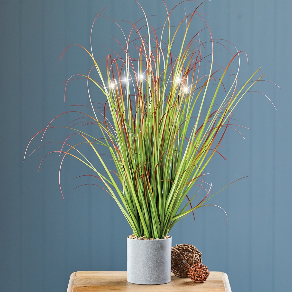 Artificial Potted Grass with LED Lights | Collections Etc.