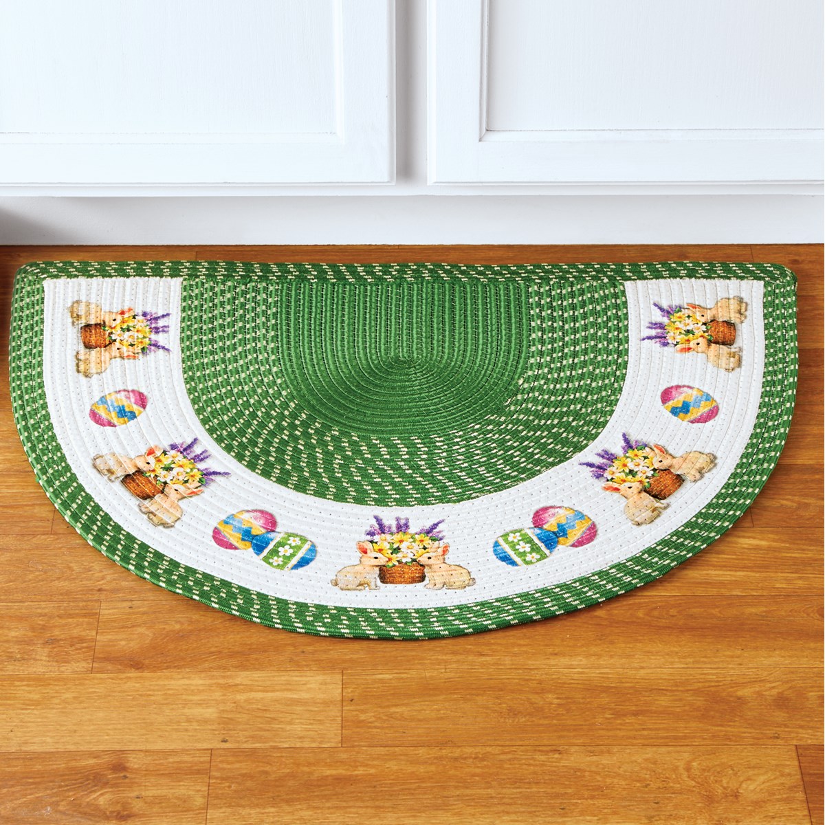 Bunny Braided Slice Rug | Collections Etc.
