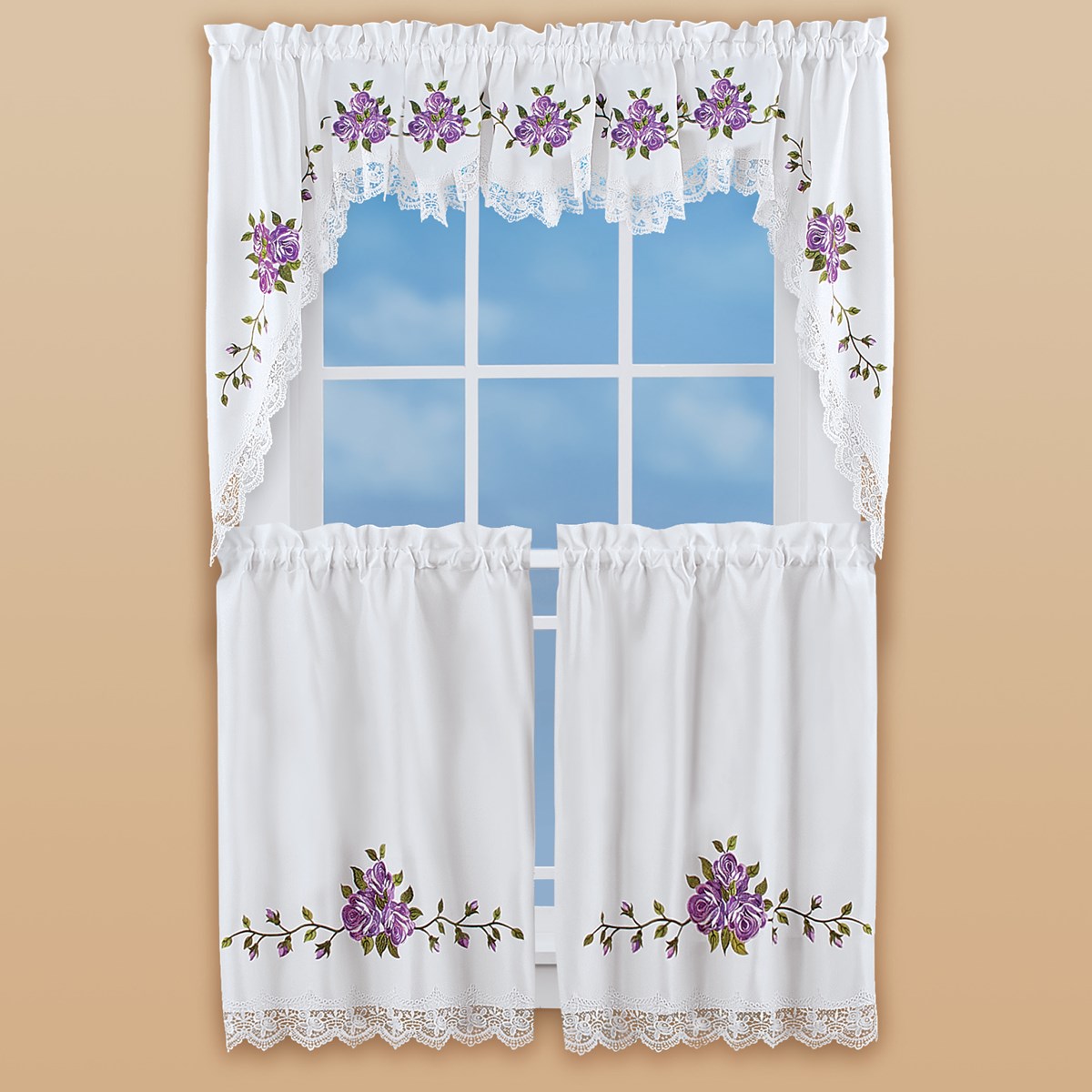 Rose Lace Curtains | Collections Etc.