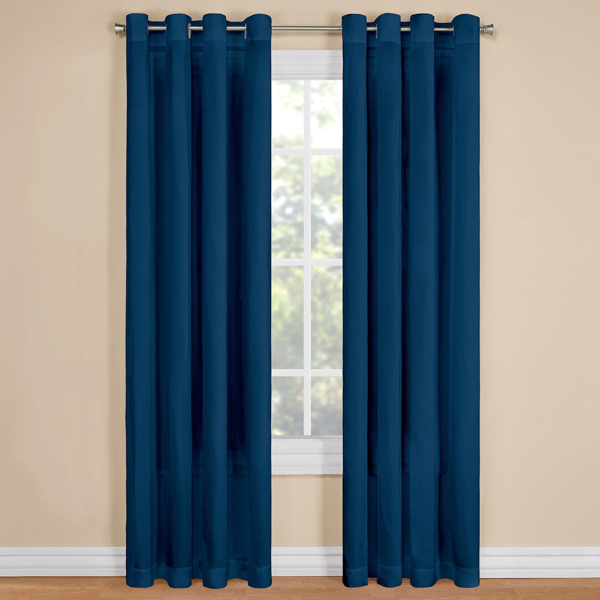 Stylish Solid Colored Weston Grommet Top Window Panel | Collections Etc.