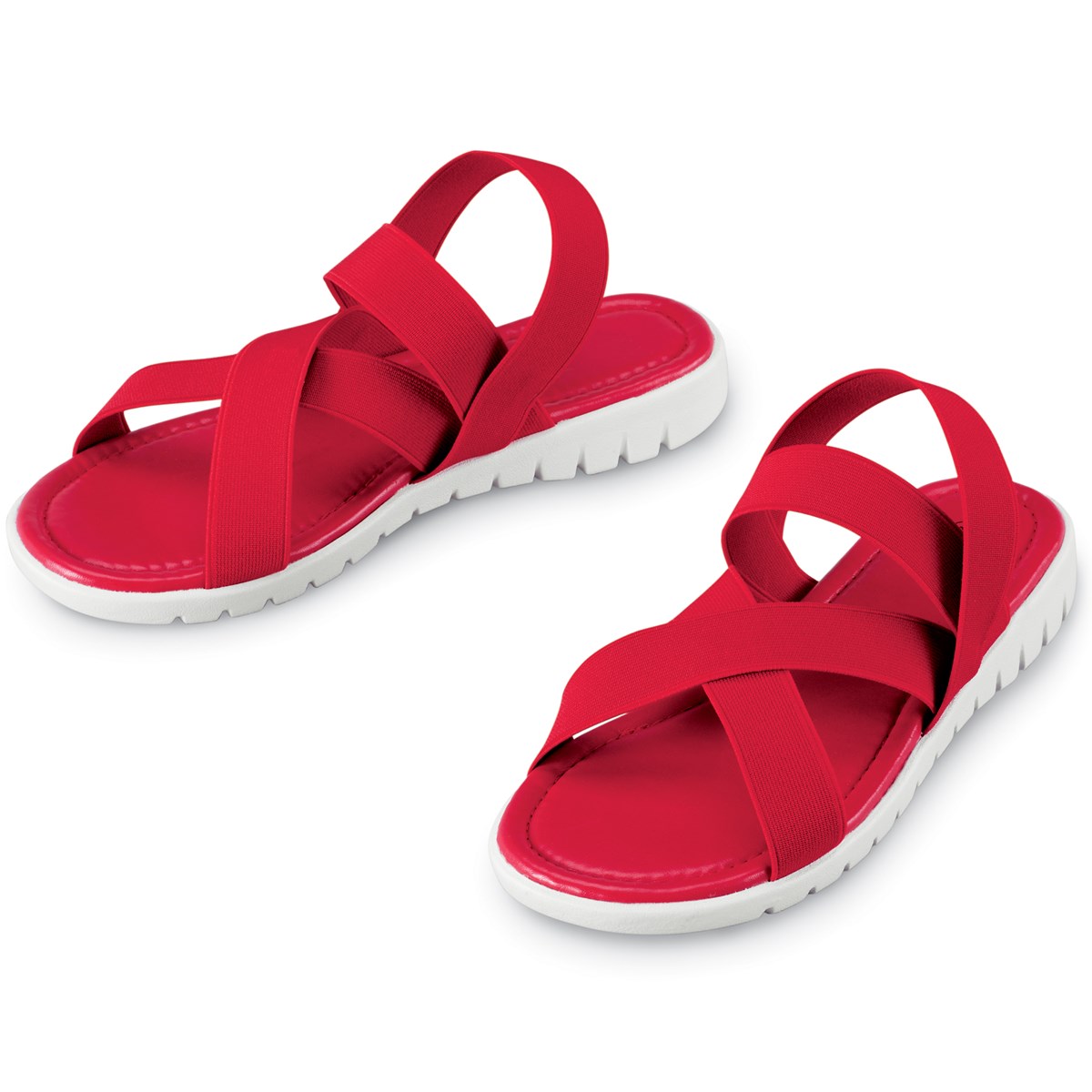 Casual Criss Cross Summer Stretch Strap Sandals Collections Etc