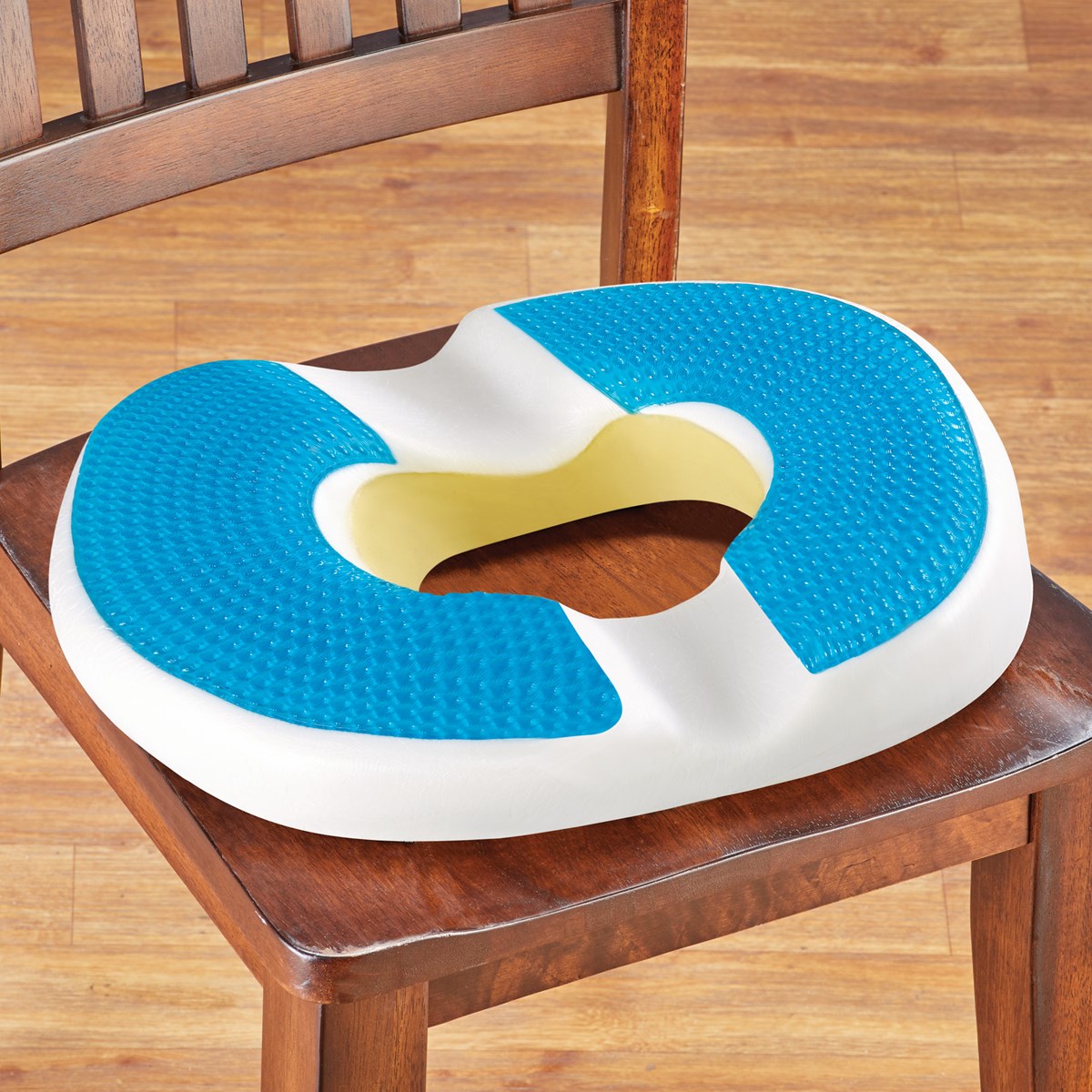 Specially Designed Gel Donut Shaped Chair Cushion | Collections Etc.