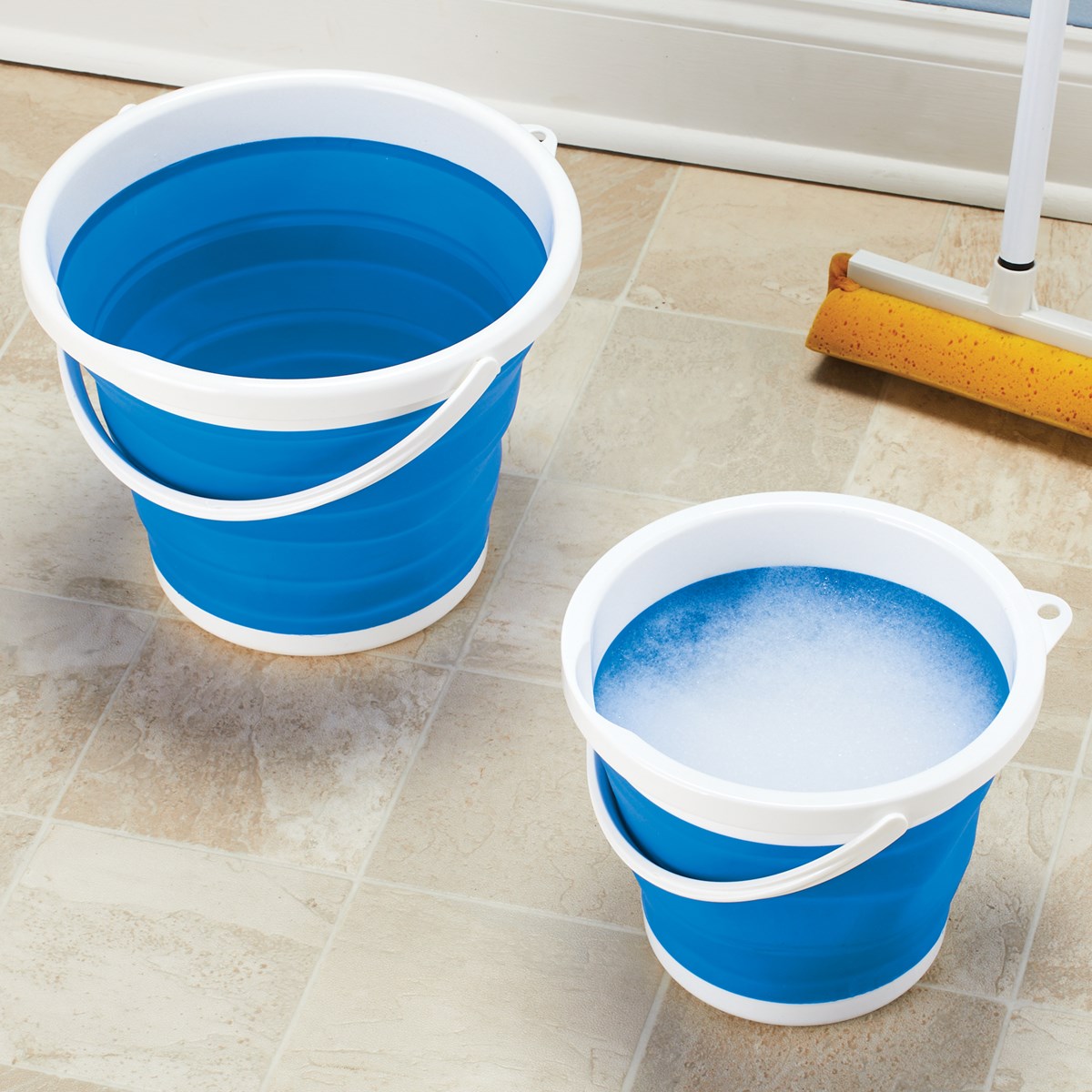 Portable Handled Collapsible Pail Buckets | Collections Etc.