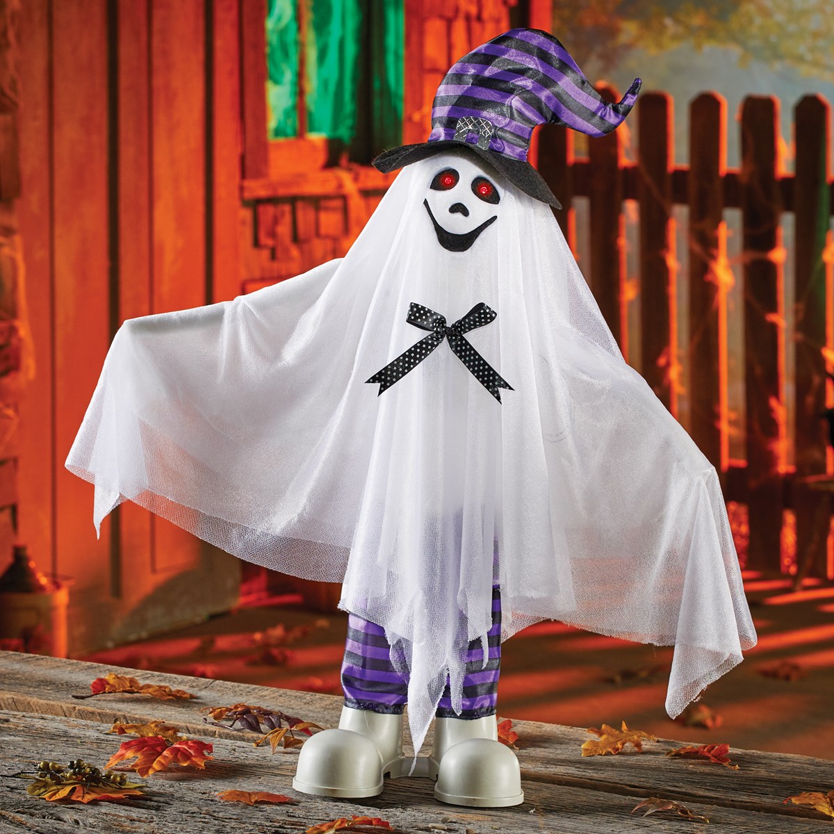 Animated Dancing Halloween Ghost Porch Ornament | Collections Etc.