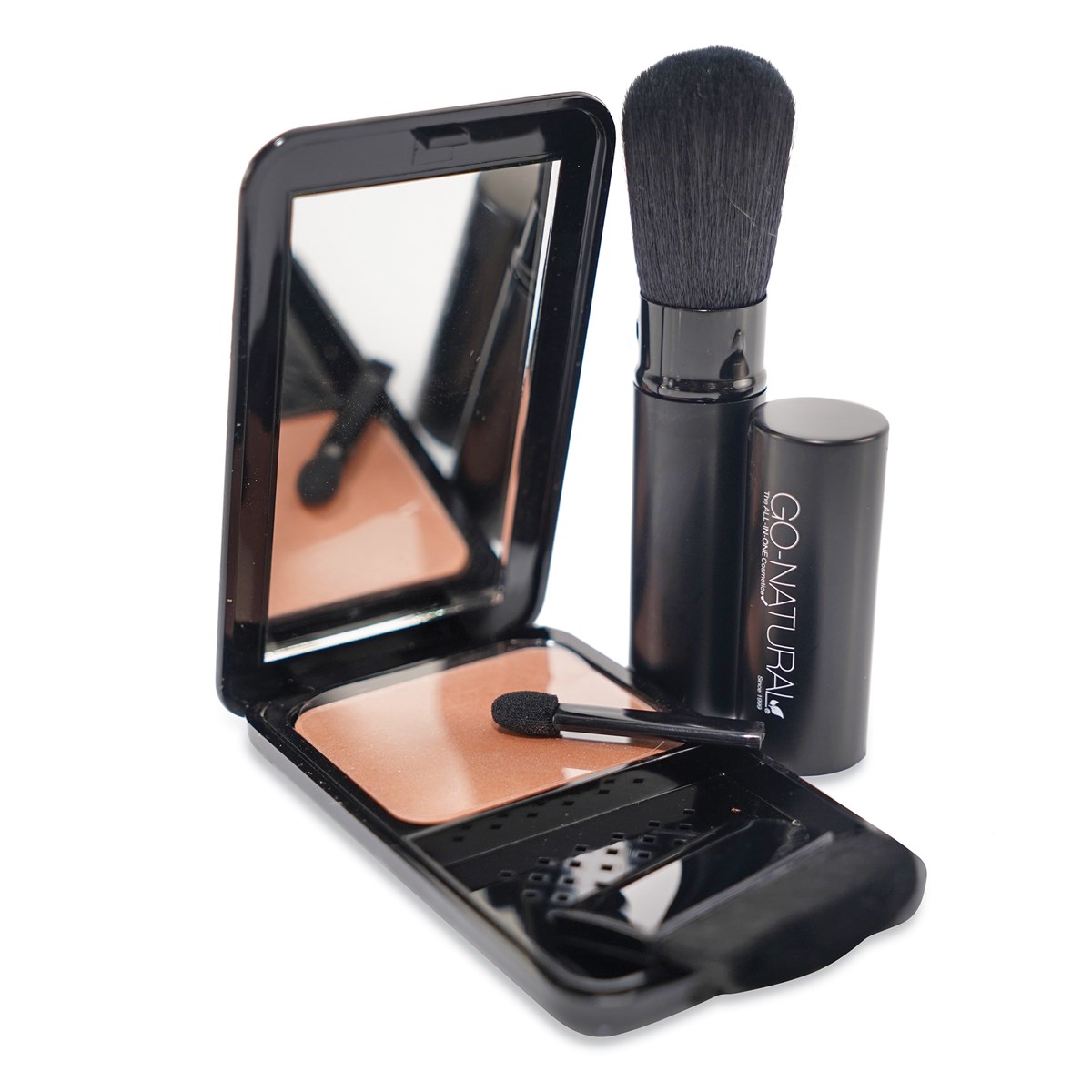 Go-Natural® All-In-One 8 Cosmetic Powder and Retractable Brush ...